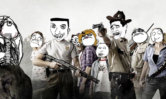 The walking Meme - 9GAG