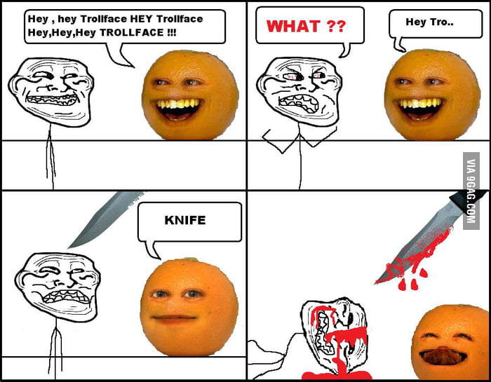 Trollface meet Orange - 9GAG