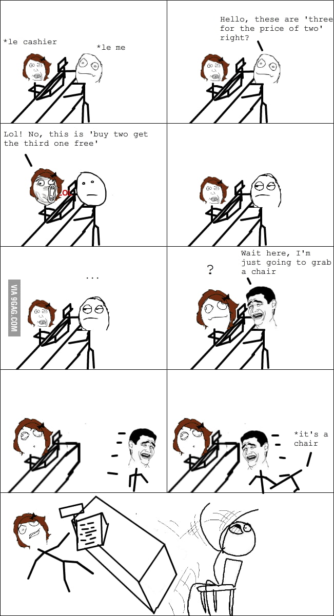 Dumb cashier - 9GAG