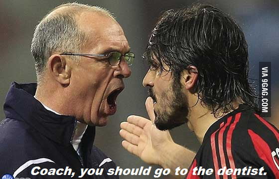 Coach's teeth - 9GAG
