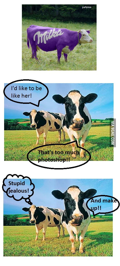 Jealous cow! - 9GAG