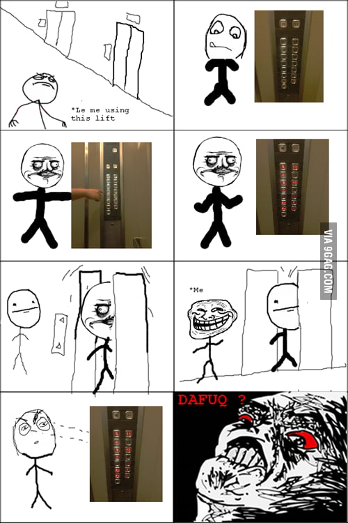 Trolling lvl: Elevator - 9GAG