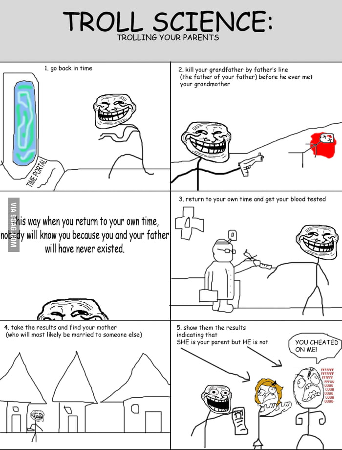 Troll time travel - 9GAG