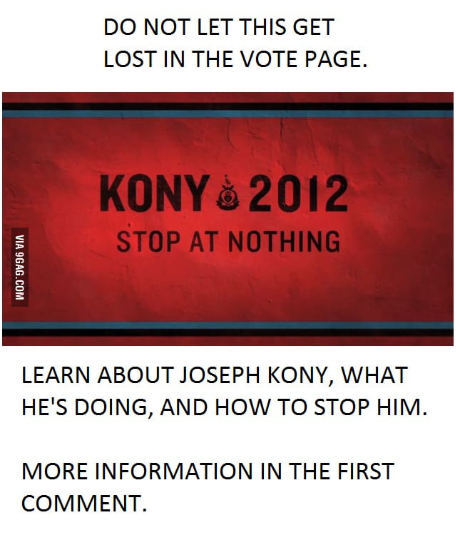 STOP KONY - 9GAG