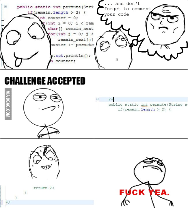 Comment Your Code - 9GAG