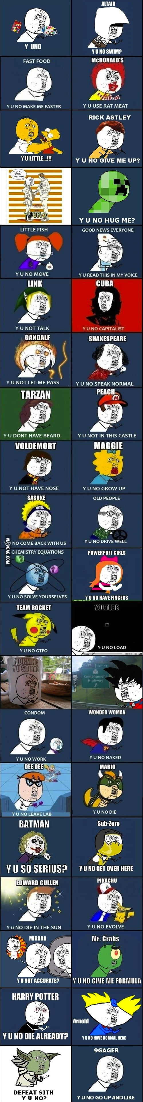 Just the best 40 "YU NO" - 9GAG