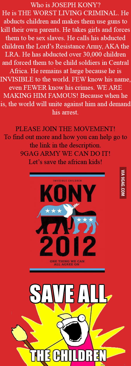 STOP KONY! - 9GAG