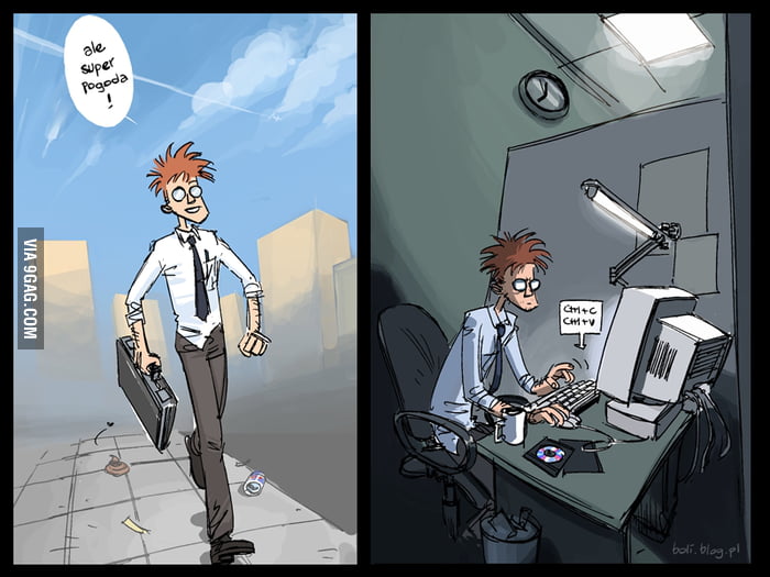 Sunny Day vs Dull Life - 9GAG