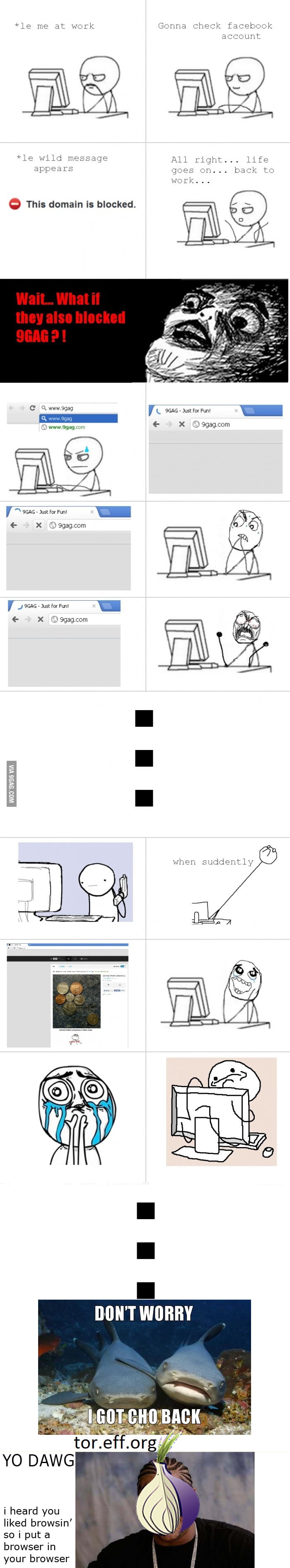 TOR, for all your heart attack needs - 9GAG