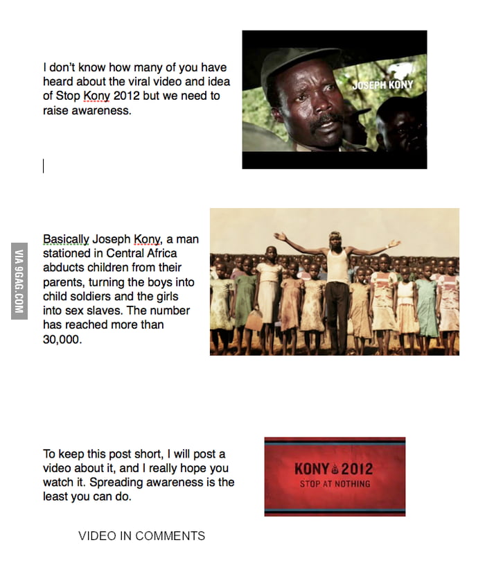STOP KONY 2012 - 9GAG