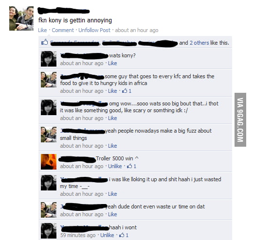 Trolling level: over 9000 - 9GAG