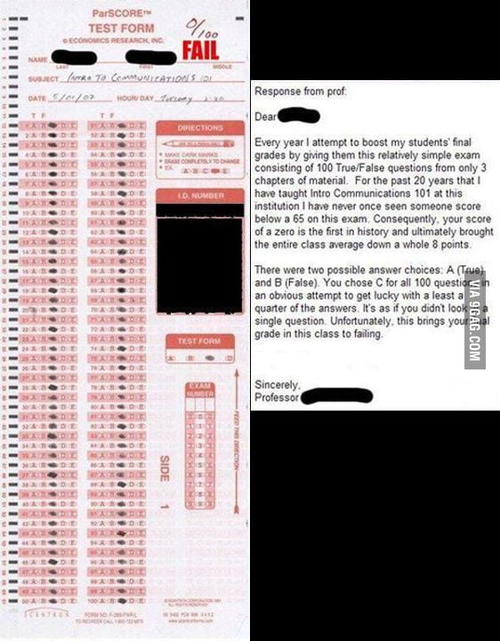 Exam fail - 9GAG