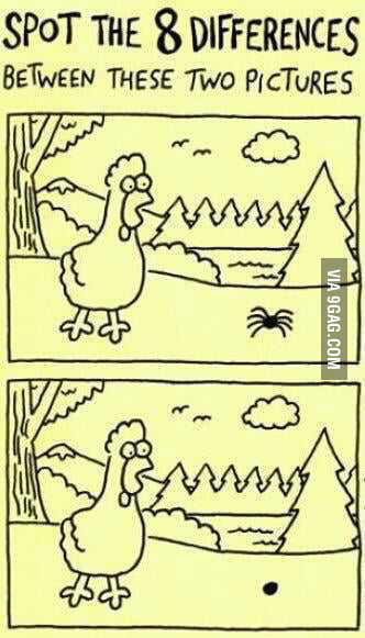 Spot the differences - 9GAG