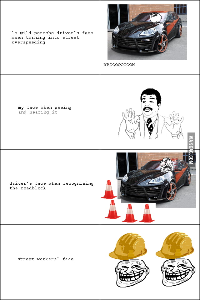 Road construction trolling - 9GAG