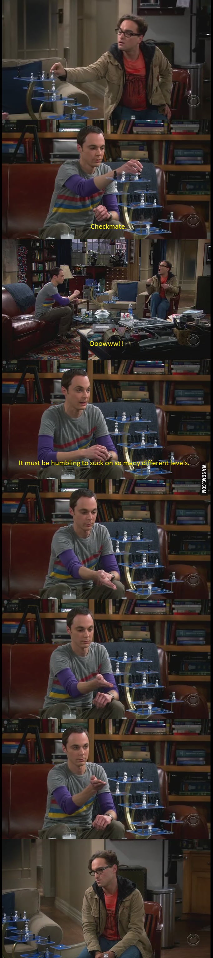 Just Leonard and Sheldon playin 3D chess - 9GAG