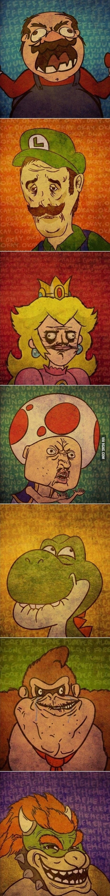 Rage Faces: MARIO style. - 9GAG