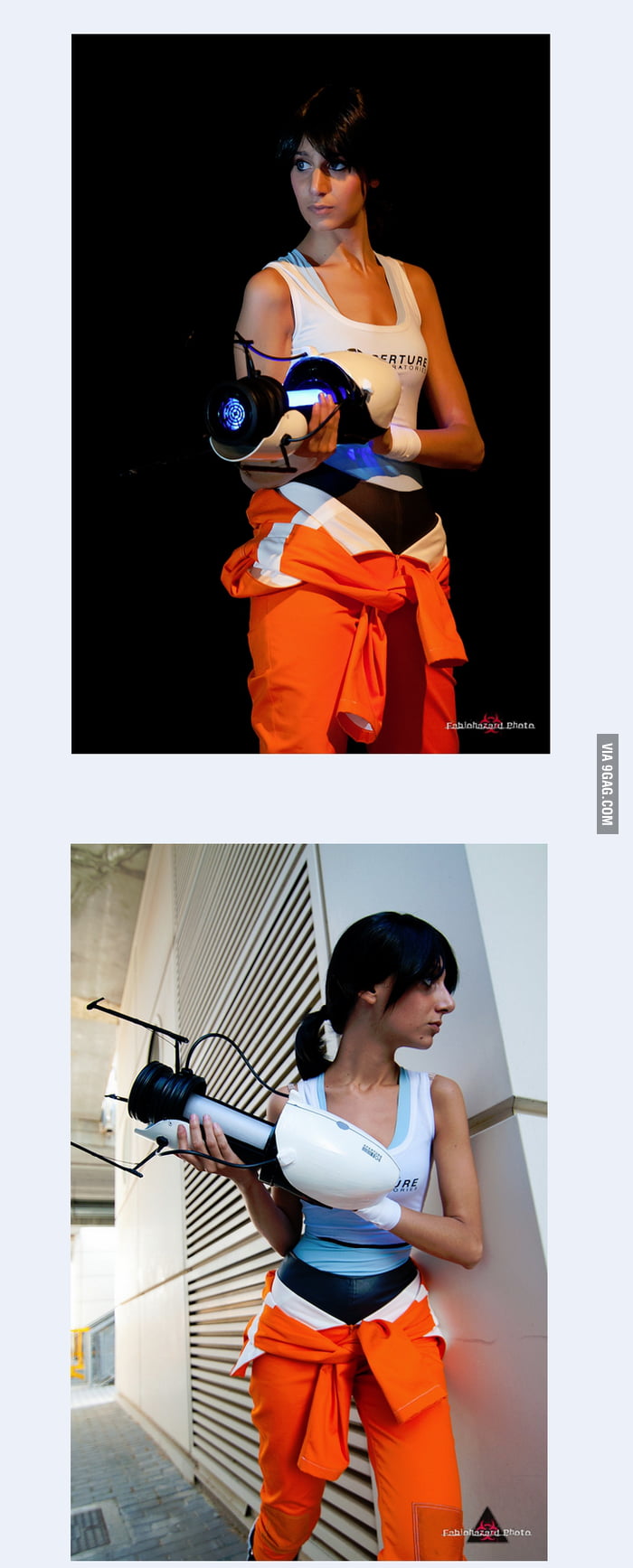 Chell from Portal - Romics '11 Cosplay - 9GAG