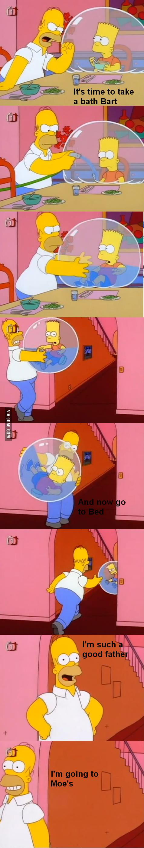 Parenting lvl: Homer Simpson - 9GAG
