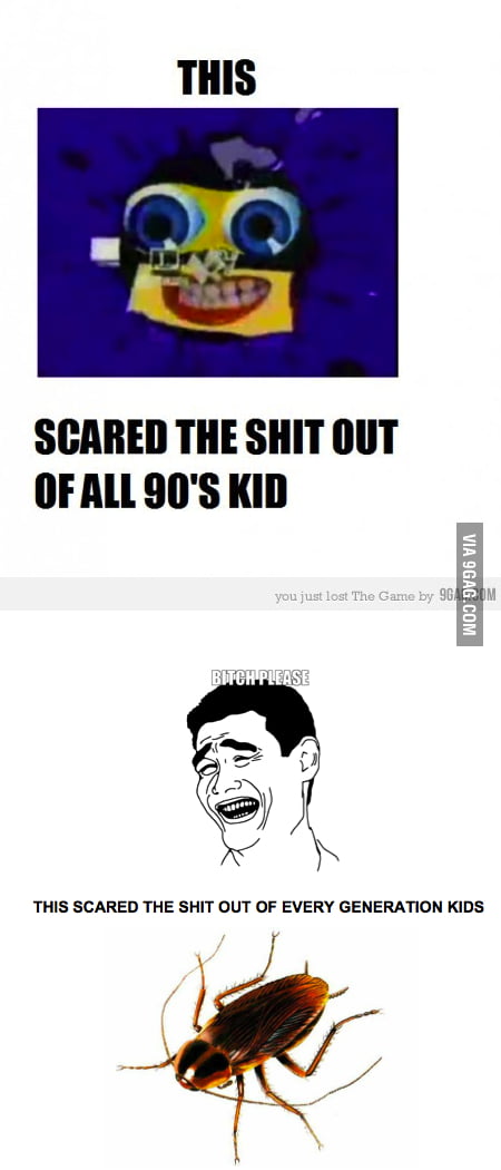 Scared children through generation - 9GAG