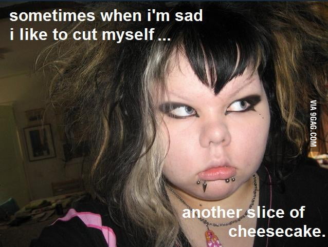 Fat emo girl :D - 9GAG