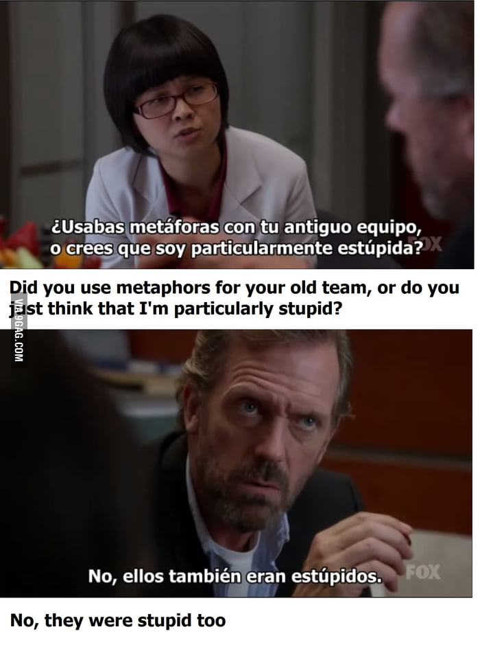 House's epic answers - 9GAG