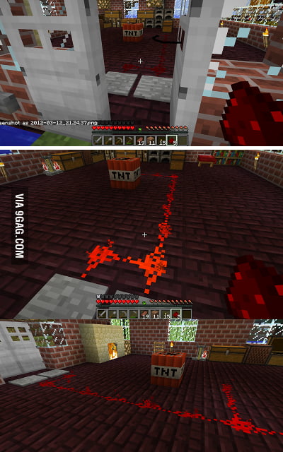 Trolling level: Minecraft TNT - 9GAG