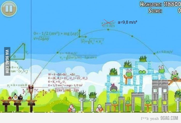 How to play angry birds with math [FIXED] - 9GAG