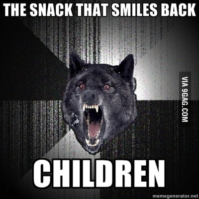 The snack that smiles back - 9GAG