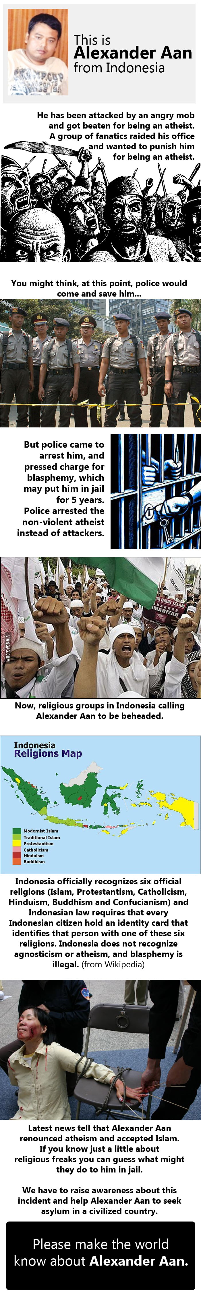 Save Alexander Aan - 9GAG