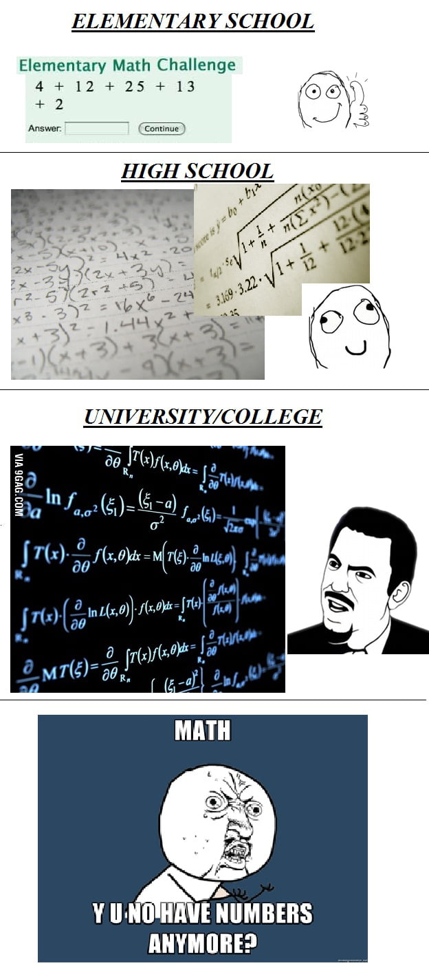 Math is getting harder :( - 9GAG