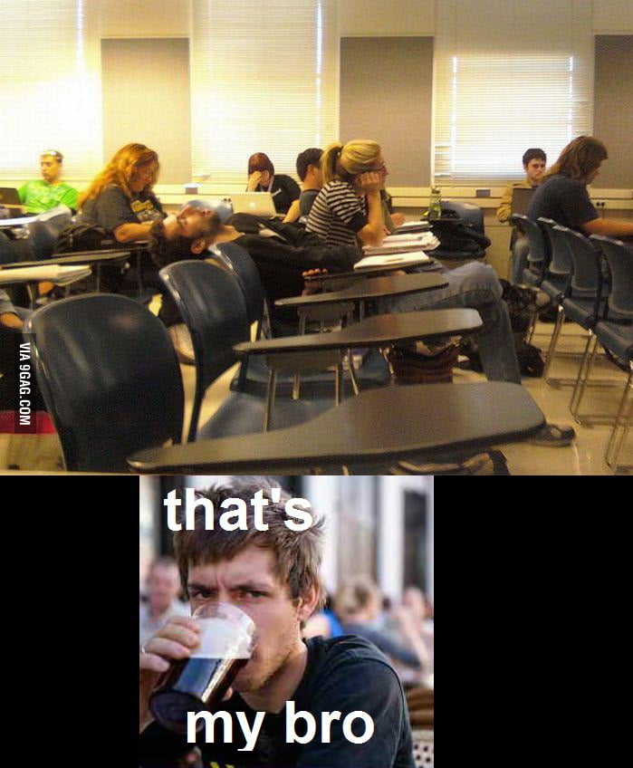 Lazy student level:9000 - 9GAG