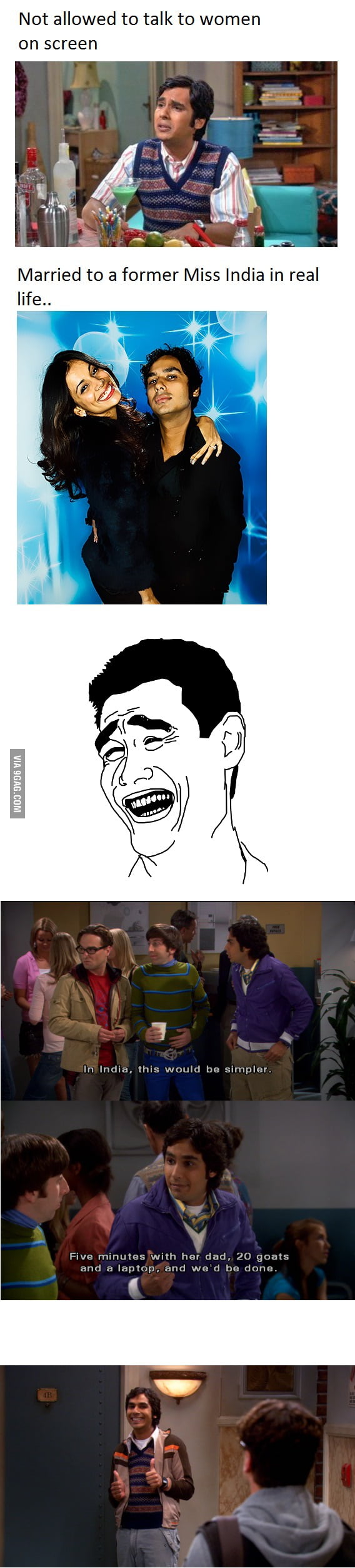 Just Rajesh Koothrappali...being Indian - 9GAG