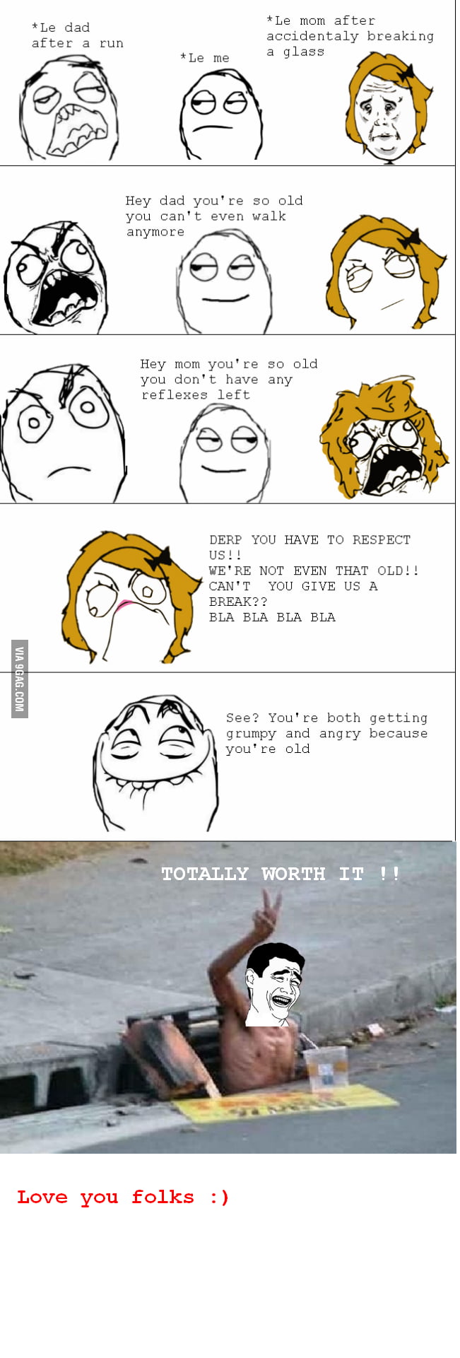 Trolling with my parents - 9GAG