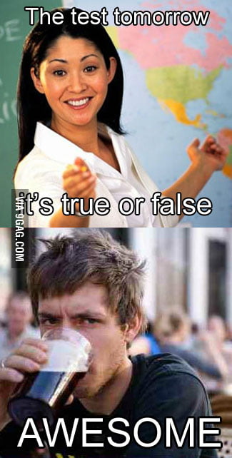 True or False Tests - 9GAG
