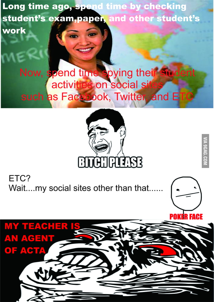 Teacher = Agent of ACTA? - 9GAG