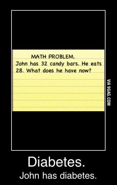 Math = Diabetes ? - 9GAG