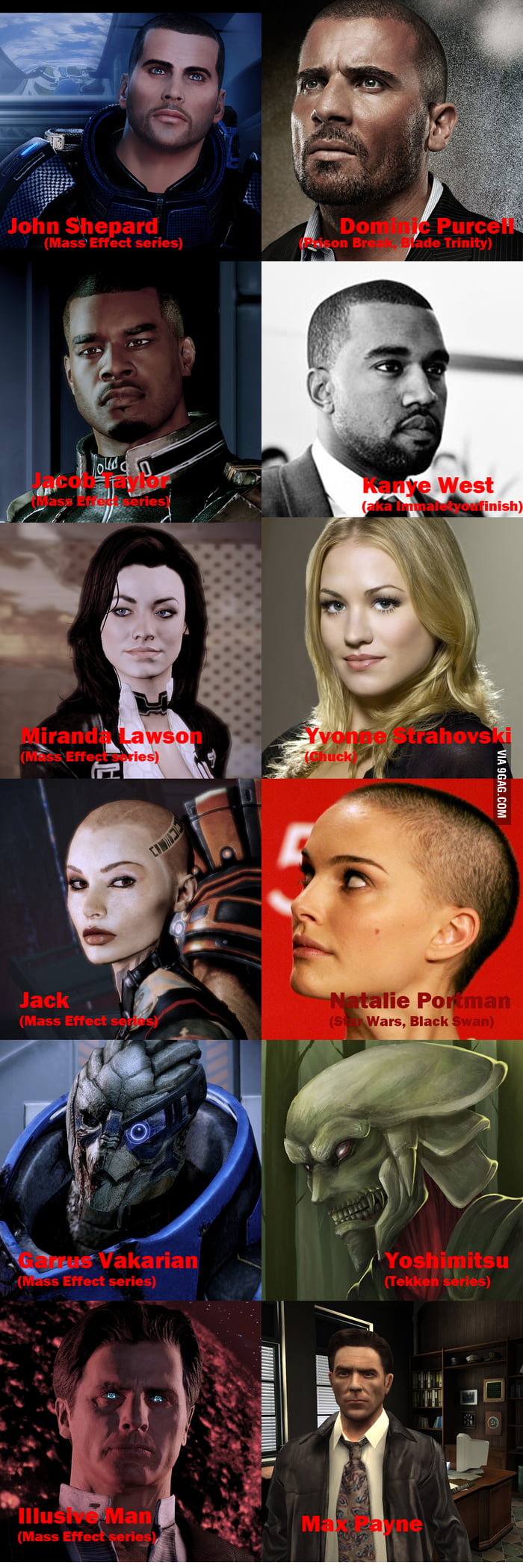 Mass Effect look alikes ;) - 9GAG