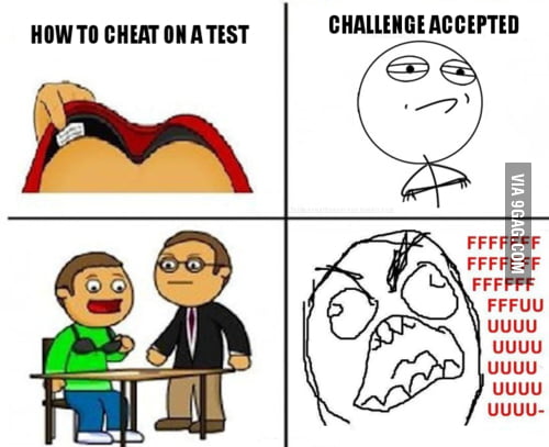 How to cheat in a test - 9GAG