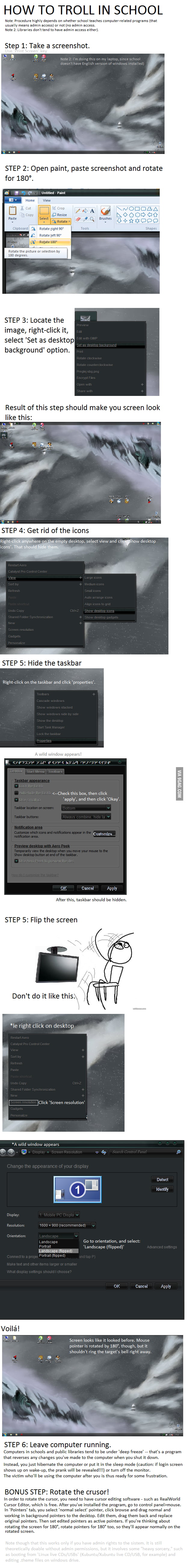 Trolling @ public/school computers - 9GAG