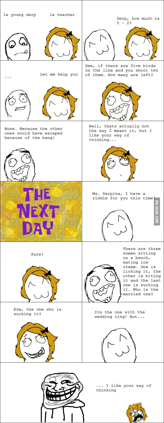Trolling le teacher - 9GAG