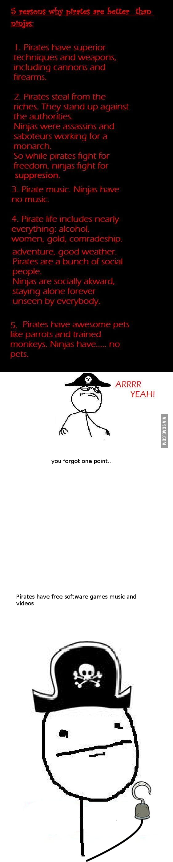Arrrrrrrr! Pirates FTW! [Fixed] - 9GAG