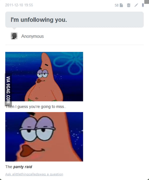 Just Patrick being Patrick - 9GAG