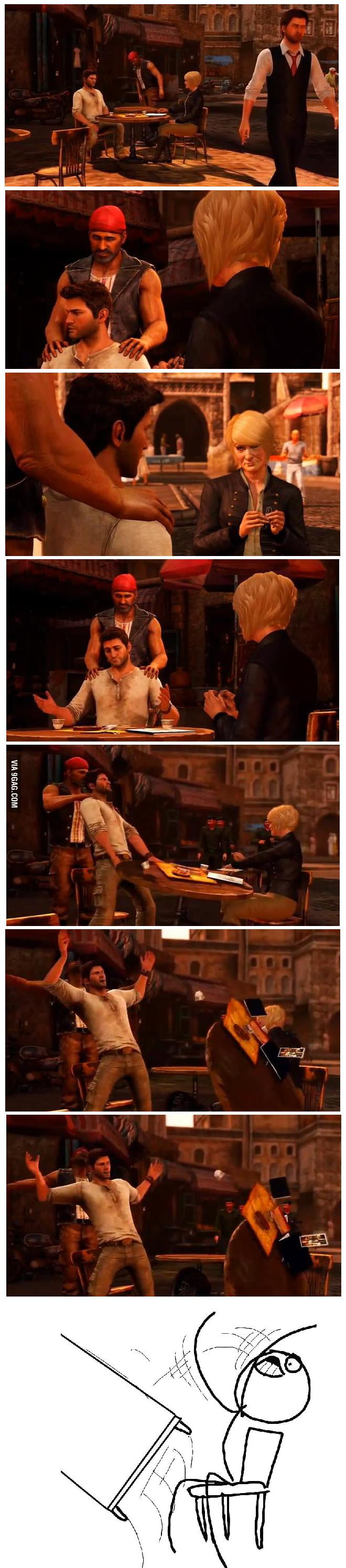 Drake flipping tables - 9GAG