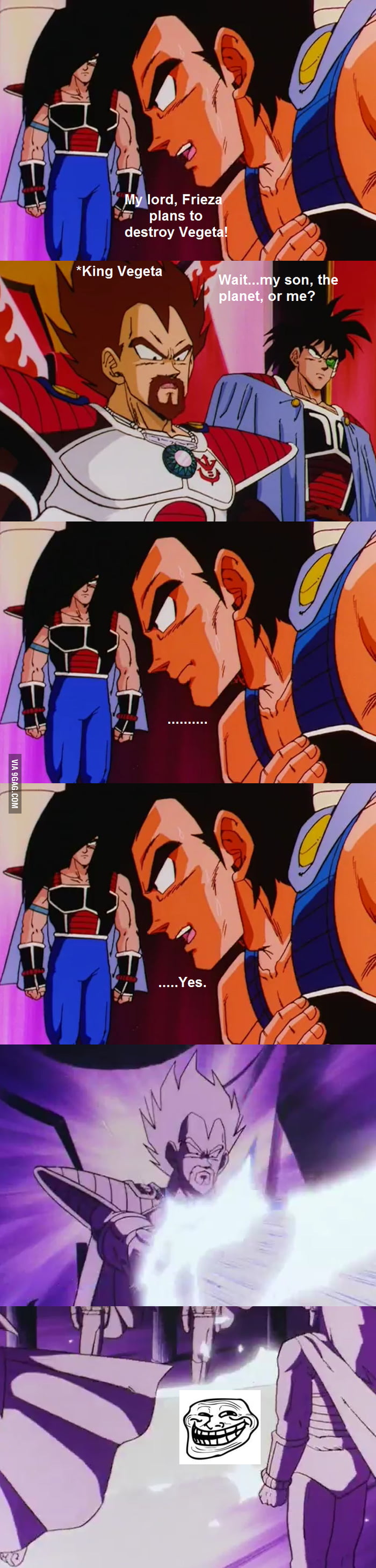 How to Troll King Vegeta - 9GAG