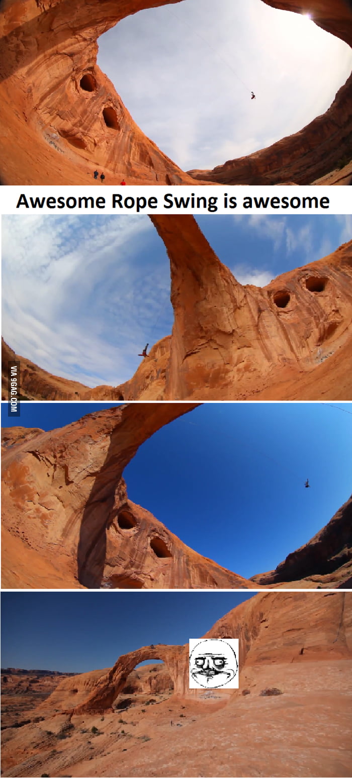 World's largest Rope Swing - .. Me Gusta .. - 9GAG