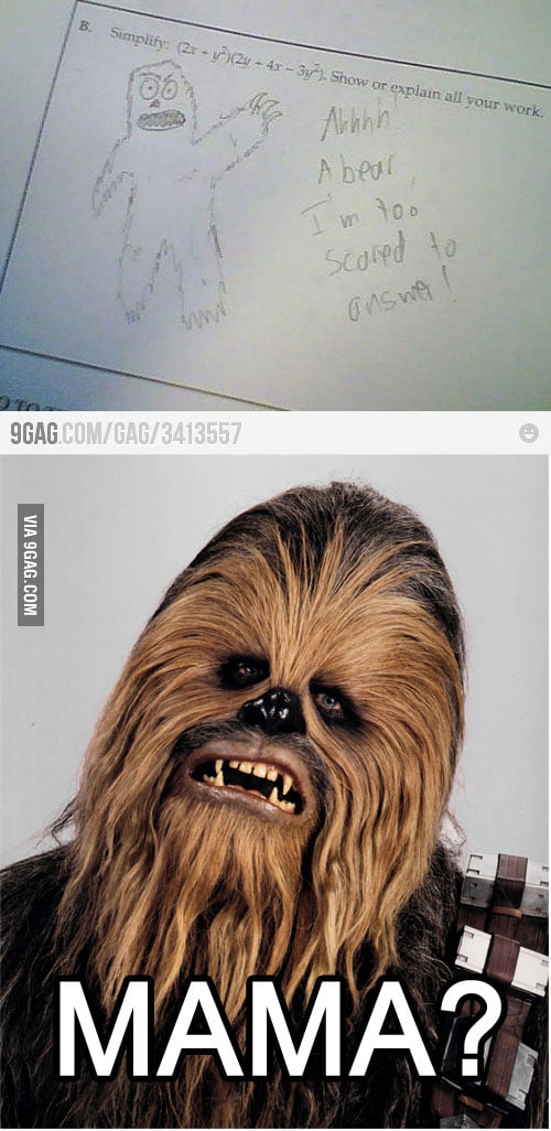 Epic Answer is Epic... Chewbacca - 9GAG