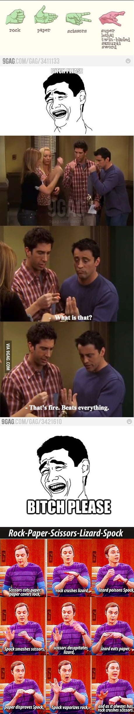 Rock-paper-scrissor lvl: Sheldon Cooper - 9GAG