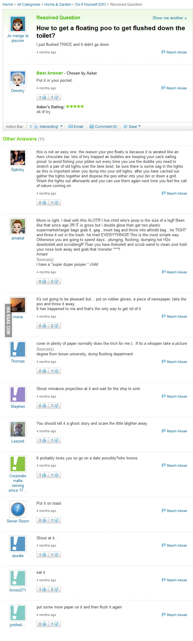 Floaters - Serious business - 9GAG