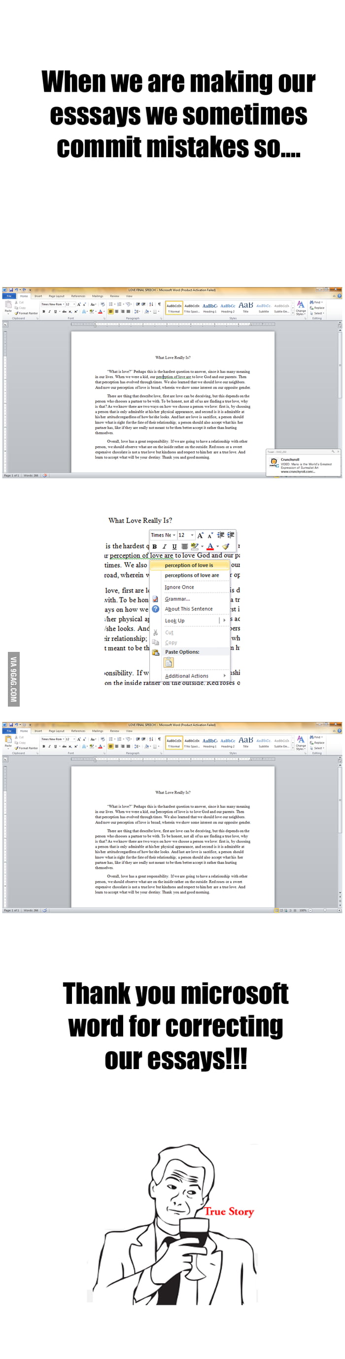 Thank you MS word!!! - 9GAG