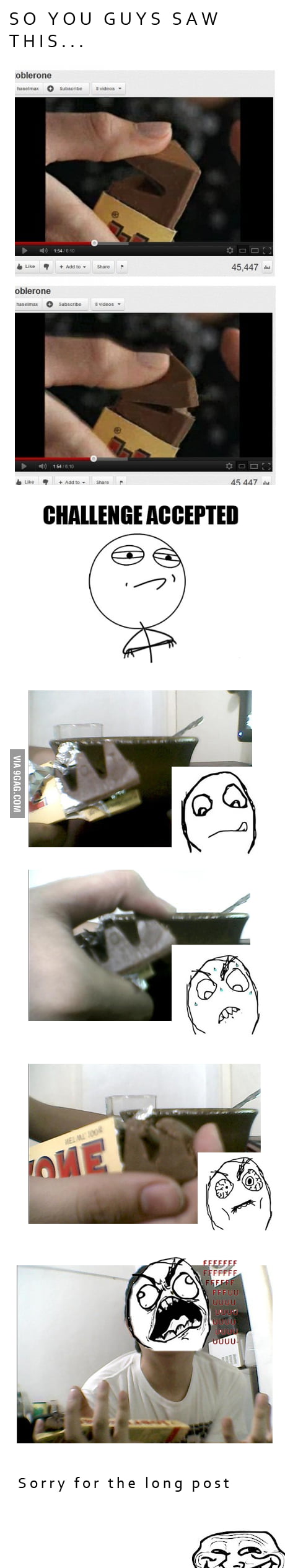 Toblerone: Challenge Accepted - 9GAG